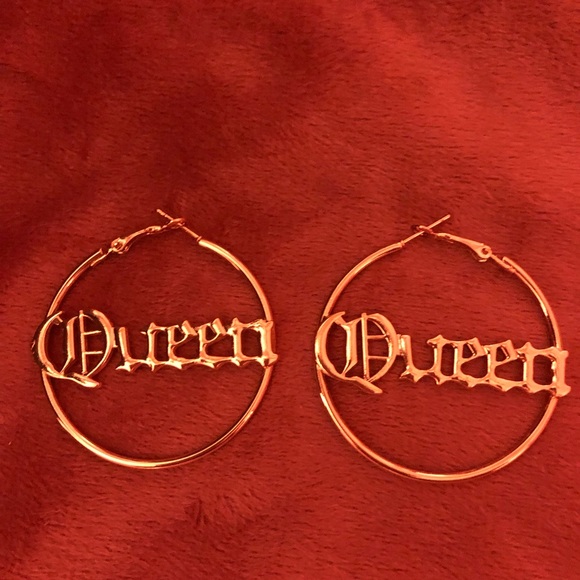 Jewelry | Gold Queen Earrings | Poshmark